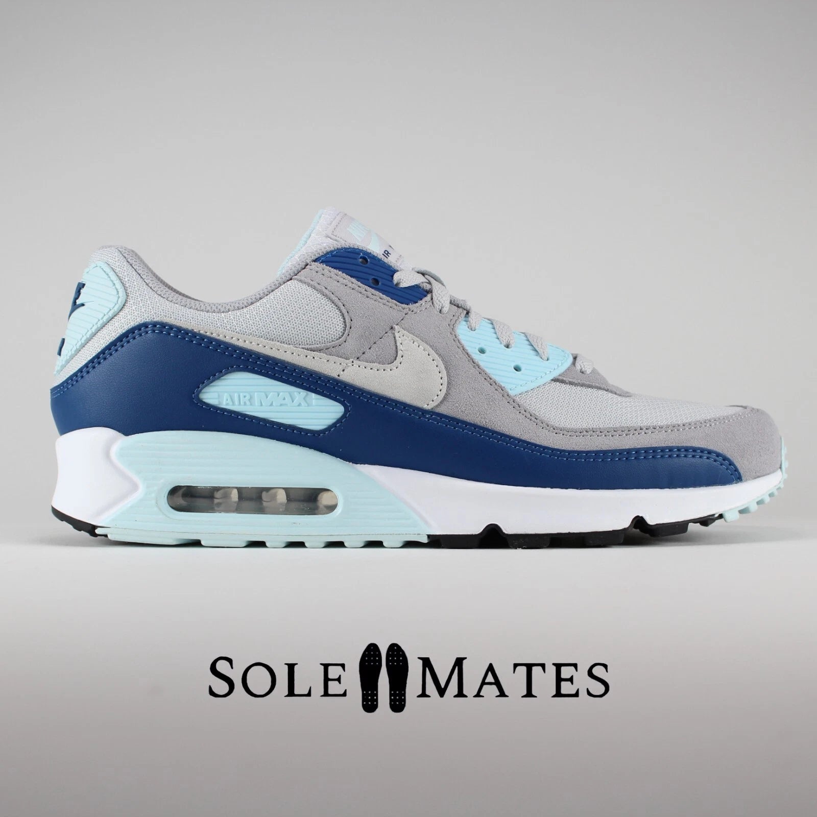 Nike Air Max 90 Pure Platinum/White/Court Blue - Spadri.tn Tunisie ...